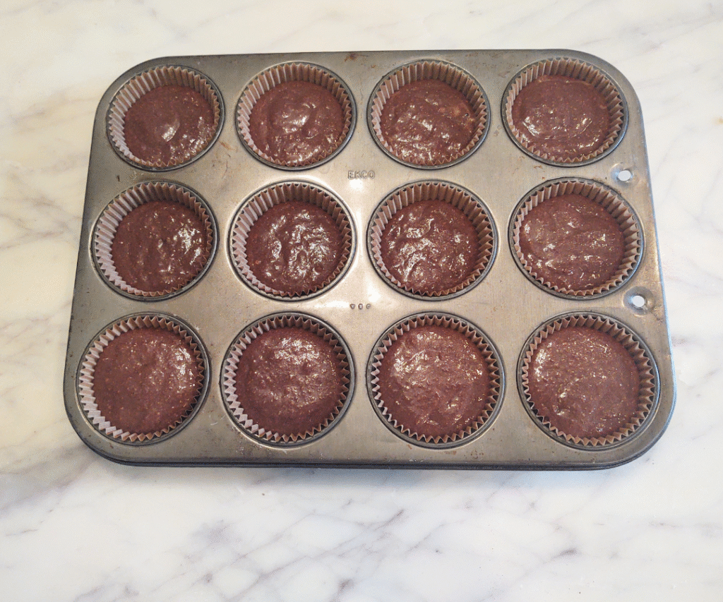 White Chocolate Chip Chocolate Muffins made with soft white wheat ...