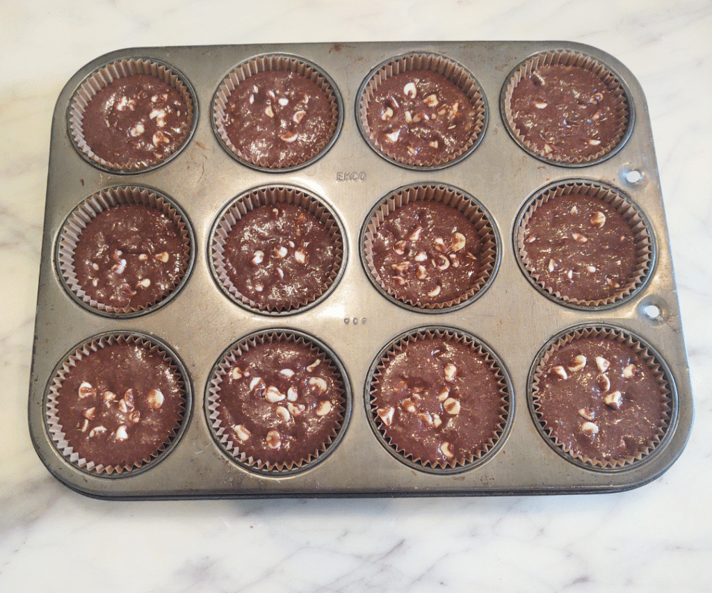 White Chocolate Chip Chocolate Muffins made with soft white wheat ...